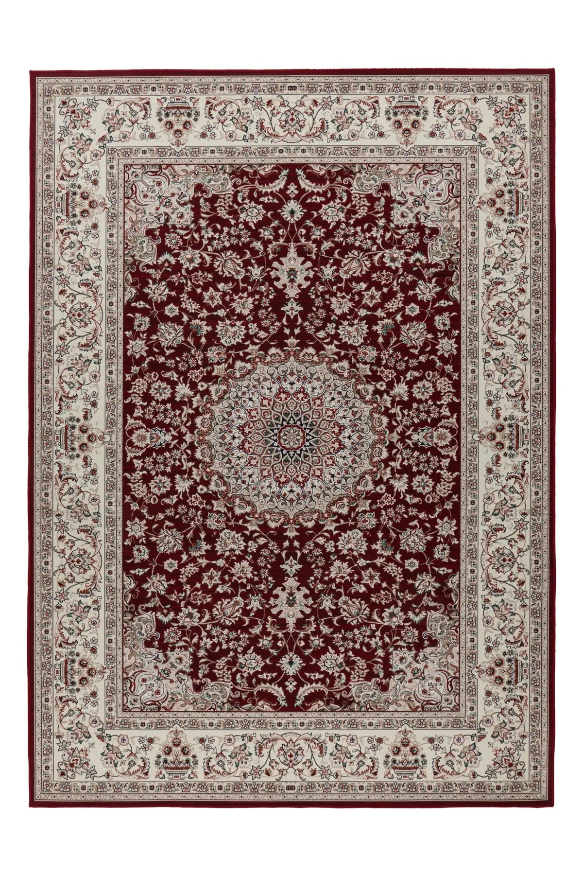 Wasbaar Vloerkleed - Dunya Medaillon Rood — Dutch XXL